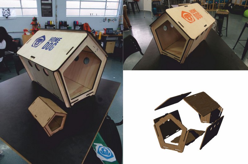 Laser Cut Dog House DXF File - CNC FILE