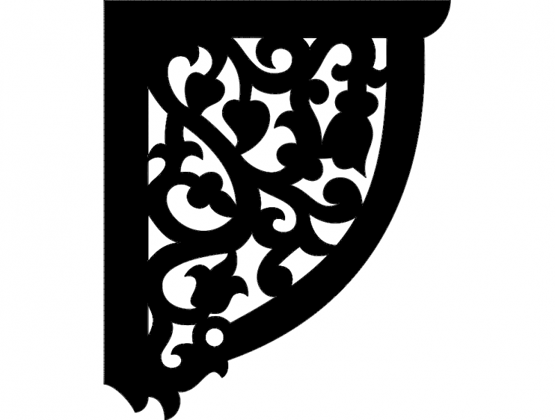 Corner Design Kron 0011 dxf File - CNC FILE