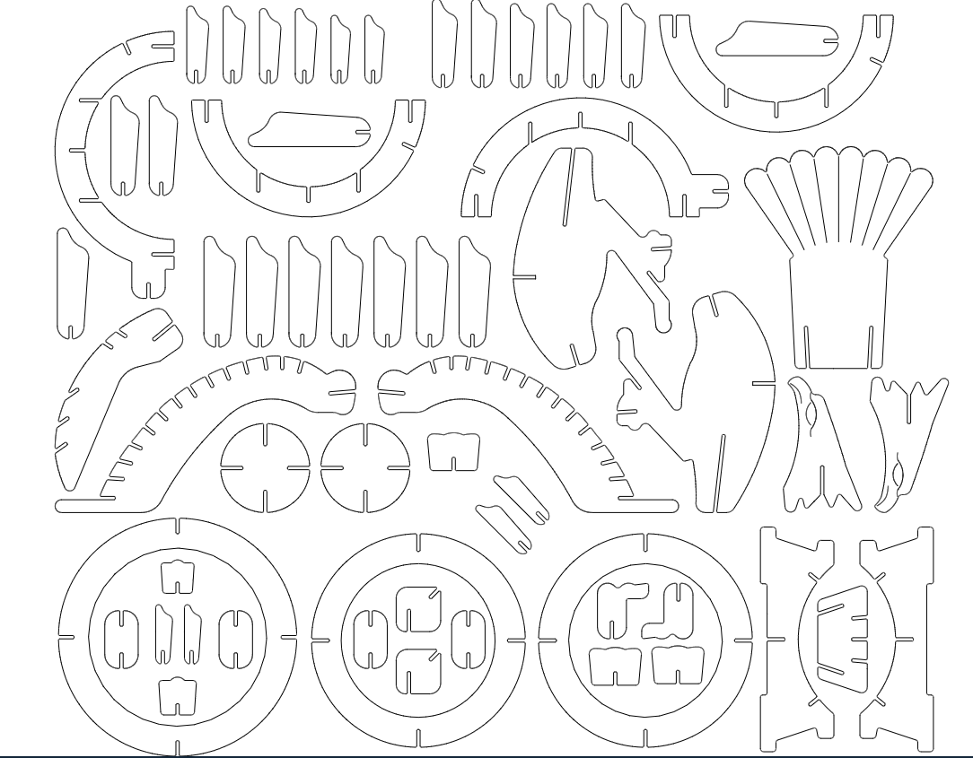Adler DXF File - CNC FILE