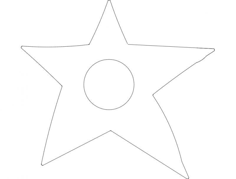 Star Final dxf File - Cnc File