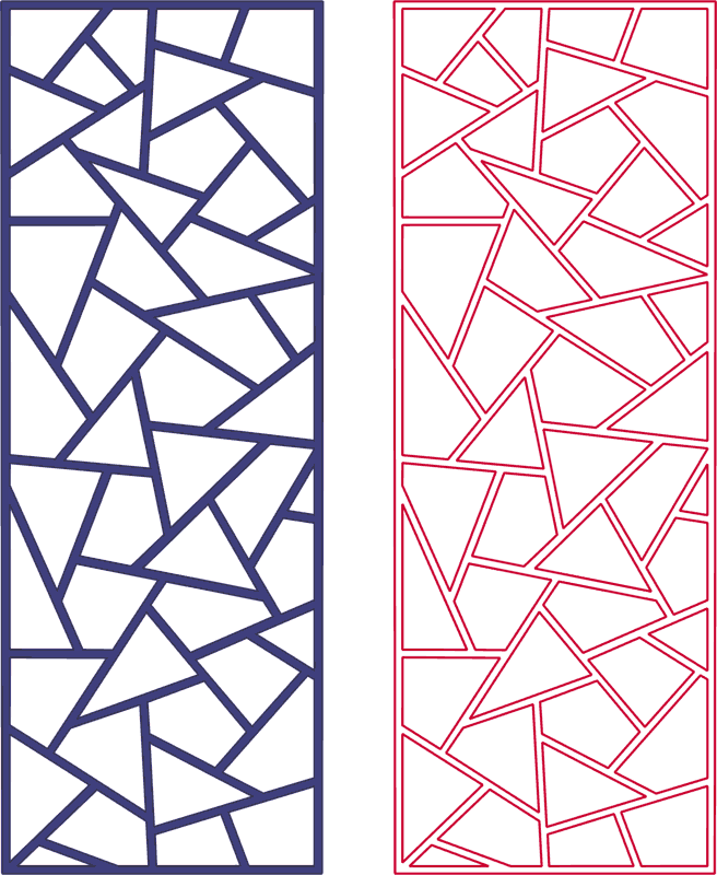 Chinese style screen partition DXF File - CNC FILE