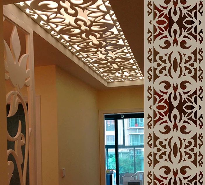 Laser Cut Lattice Panel Design Template SVG File - CNC FILE