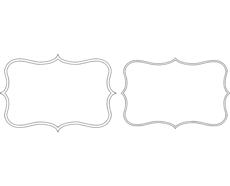 Frame 24 dxf File - Cnc File