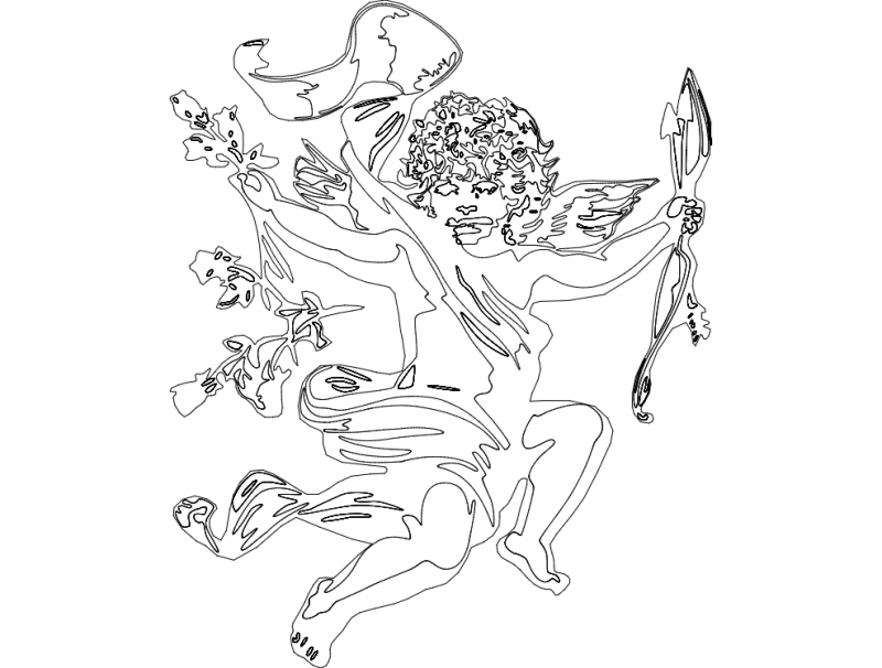 Angel dxf File - CNC FILE