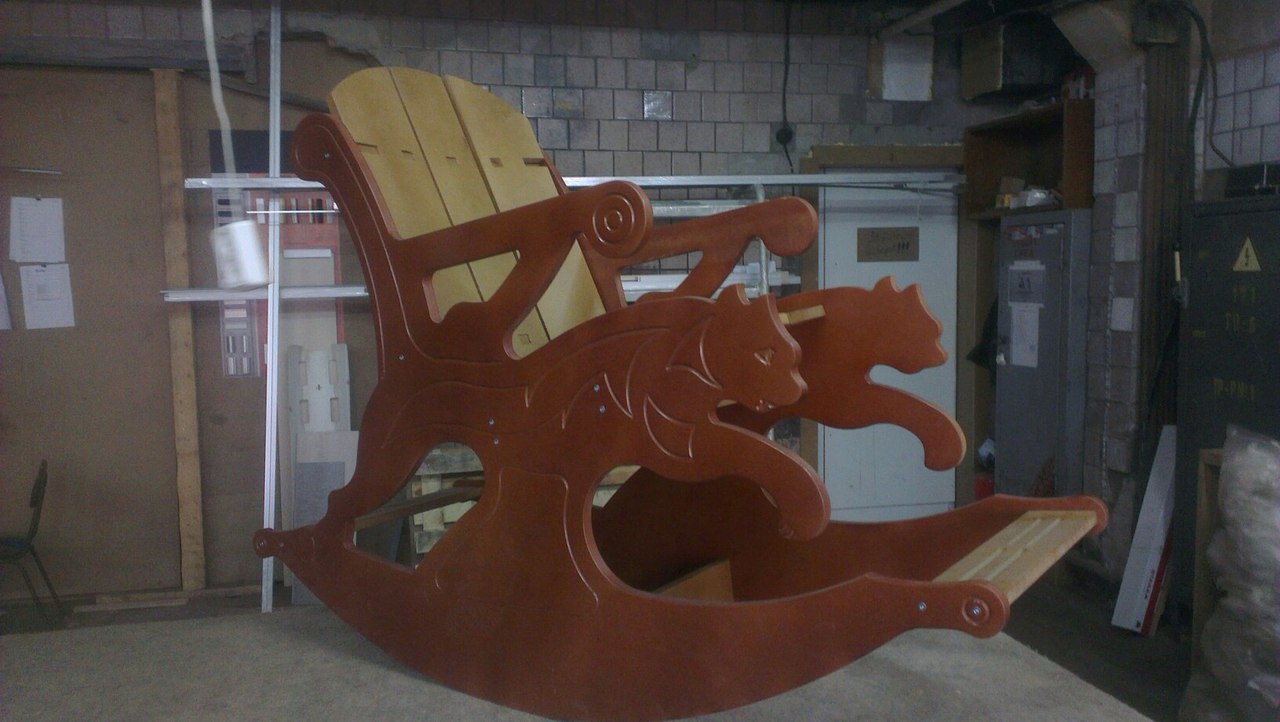 Puma Chair 3D Puzzle CNC Router Plan DXF File - CNC FILE