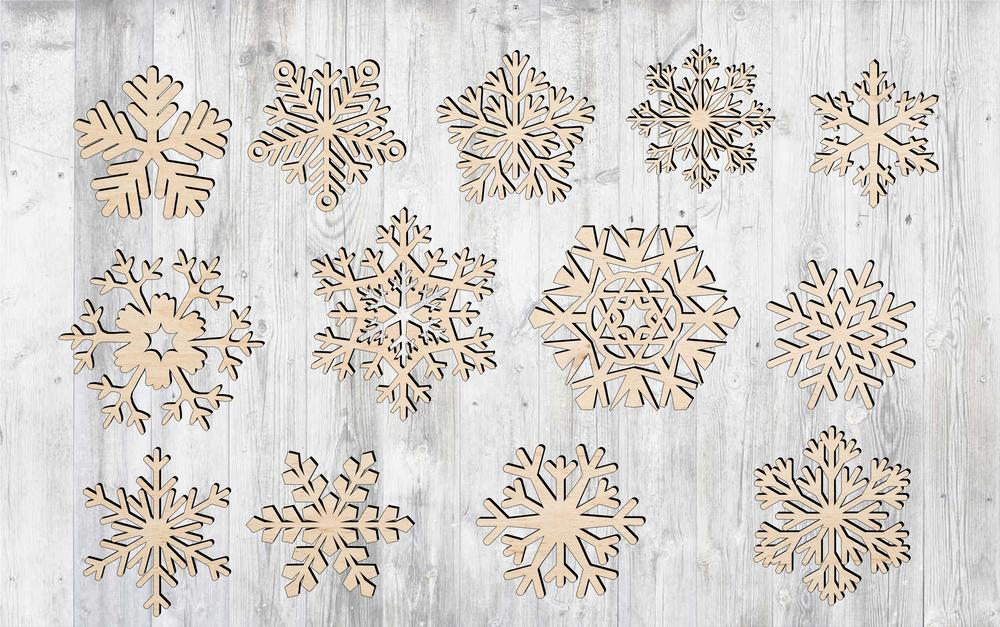 Laser Cut Snowflake Cut Out Vector Art Free Vector - CNC FILE